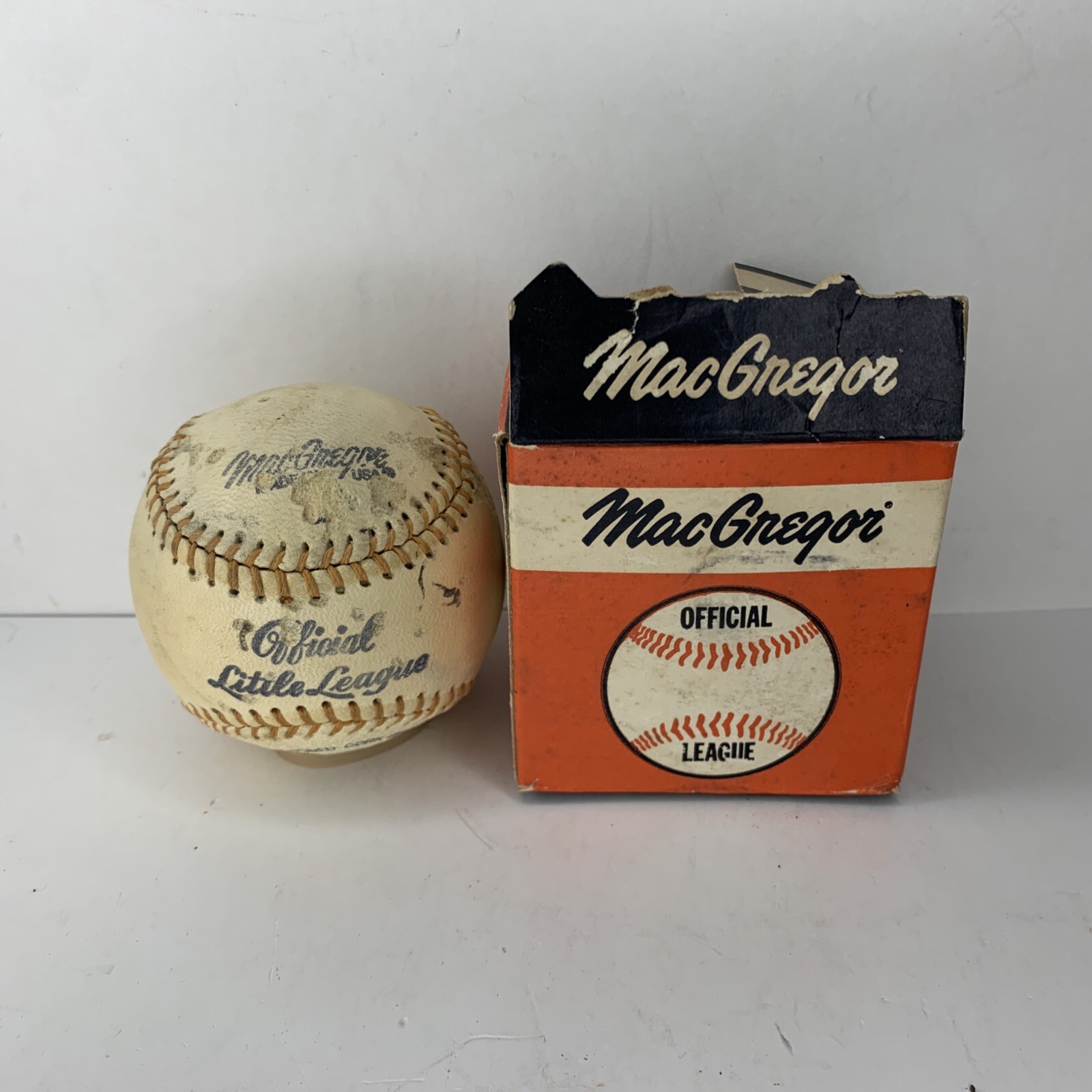 Vintage MacGregor Official Little League Cork Center Horse Hide ...