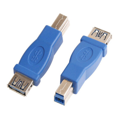 USB 3.0 SuperSpeed 5Gbps Type A Female to Type B Male Adapter Converter ...