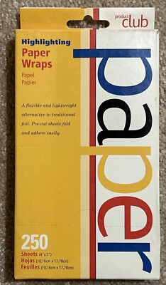 Product Club Highlighting Paper Wraps 4" x 7" 250 ct. Flexible ...