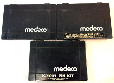 Lot of Three (3) MEDECO Pin Kits ~ K-1001, K-1002 & K-5002 | eBay