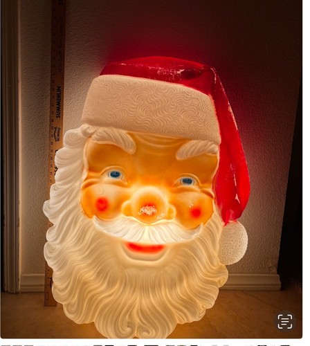 Vintage 33" Giant Empire Light Up Santa Face Christmas Blow Mold | eBay