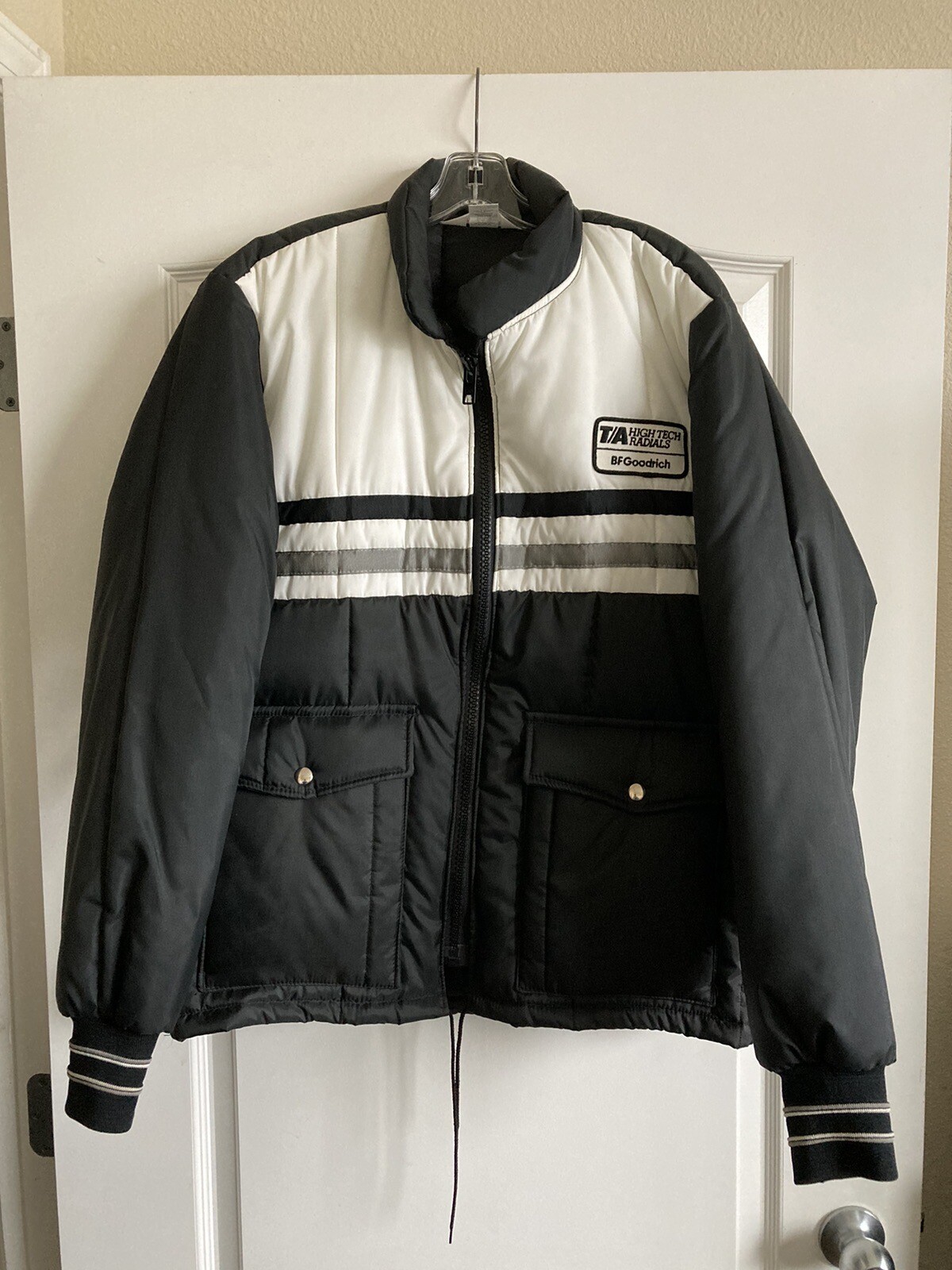 BF Goodrich T/A Radials Puffer Coat Jacket Black Whit… - Gem