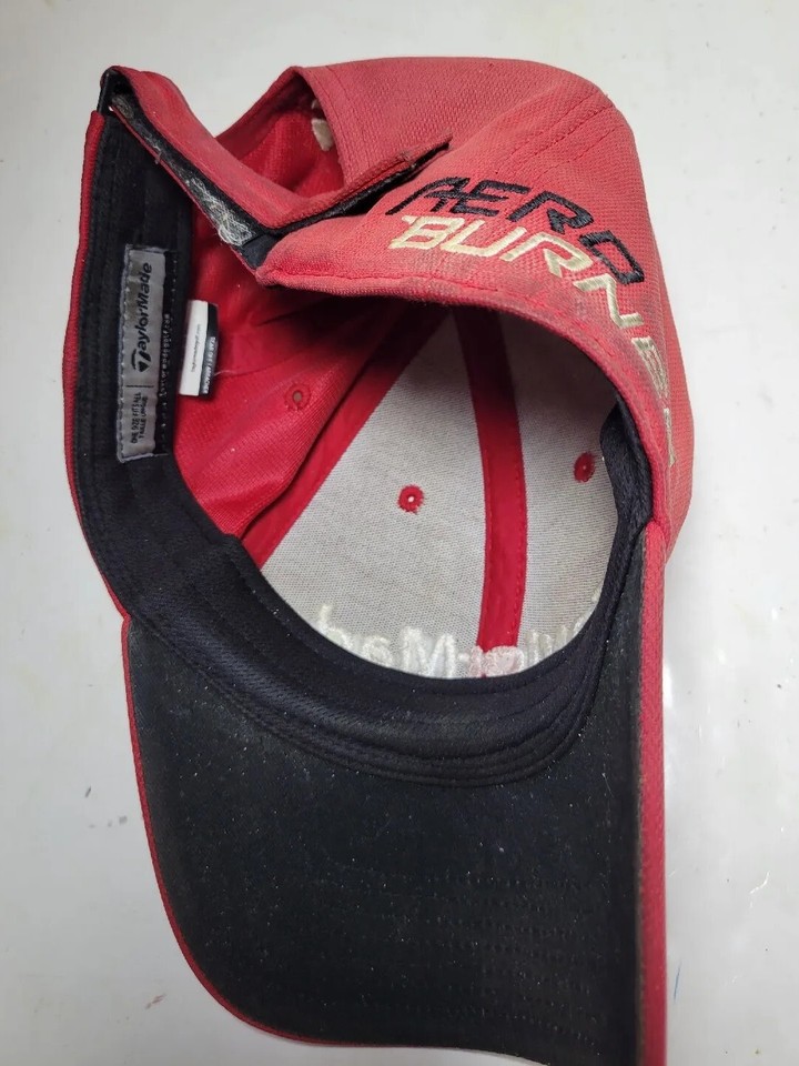 TaylorMade R15 Aeroburner Logo Golf Tour Hat Red Adjustable Strap | eBay