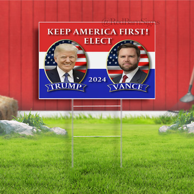TRUMP VANCE 2024 MAGA FJB Yard Sign Snipe Election | eBay