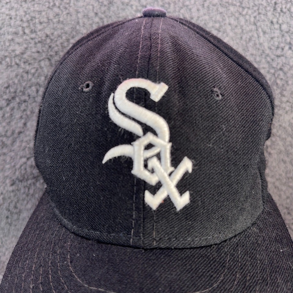Chicago White Sox Baseball Hat Cap Mens 7 1/8 Black New Era 5950 Pro ...