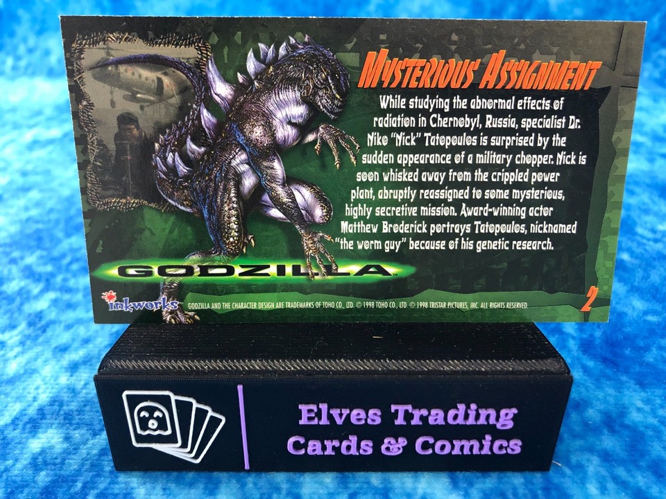 Godzilla: The Movie Supervue Widevision SINGLE Non-Sport Trading card ...