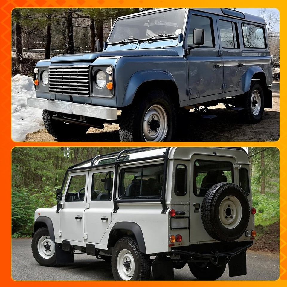 For Land Rover Defender 73mm Amber Lens LED Front or Rear Indicator ...
