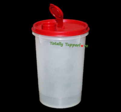 Tupperware Handolier Pitcher 36 oz. Super Mega Tumbler Flip-Top Red ...