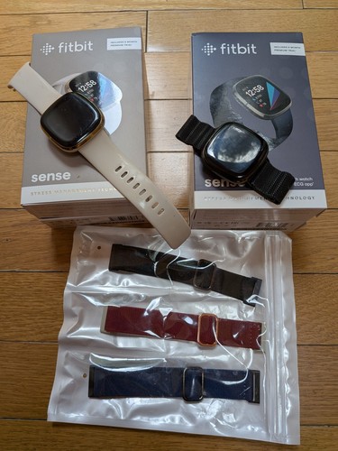 Lot of 2 Fitbit Sense Smartwatches w/ Accessories NEED NEW BATTERY | eBay