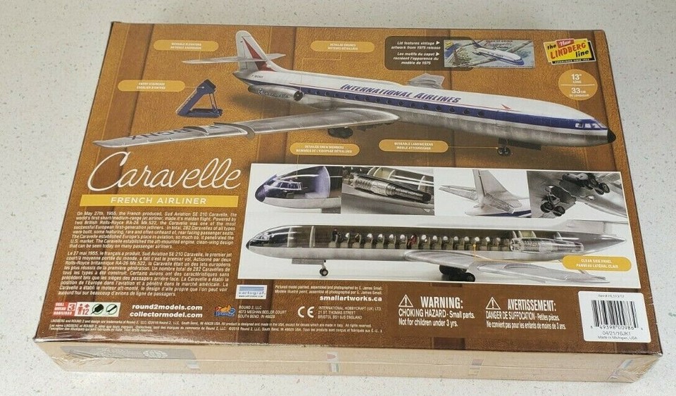 CARAVELLE FRENCH AIRLINER MODEL KIT LINDBERG 1:96 SCALE New Sealed | eBay