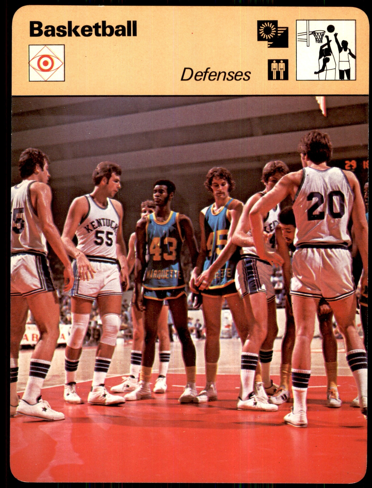 1977 Sportscaster Oversized Defenses Basketball #NNO | eBay