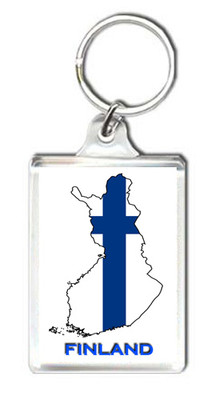 Finland Flag Map Keyring Souvenir Keychain | eBay UK