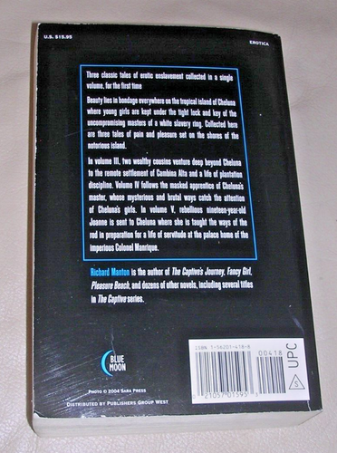 The Captive Vols 3 4 5 Richard Manton BDSM 2004 668 pgs Erotica Blue ...