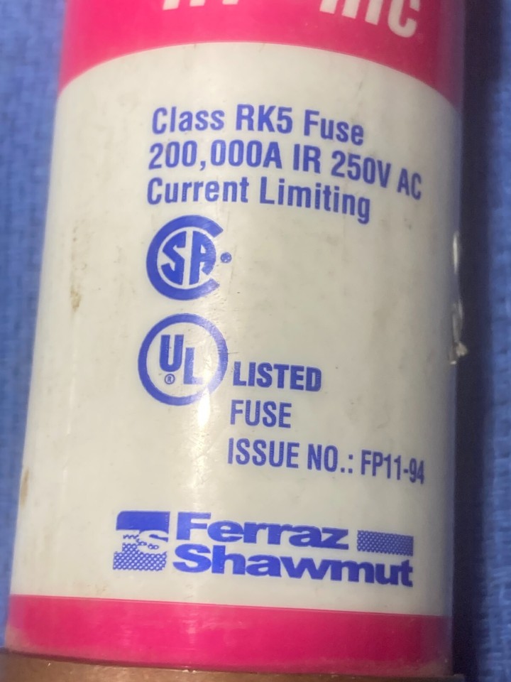 1 Ferraz Shawmut Tri-Onic SMART SPOT TR200R 200 Amp 250VAC Time Delay ...