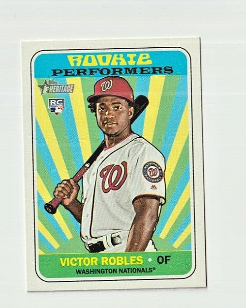 2018 TOPPS HERITAGE #RP=VR VICTOR ROBLES (ROOKIE) (NRMT) | eBay