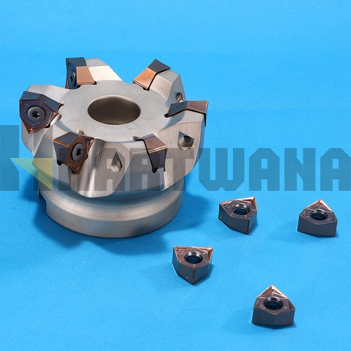 90 Degree Indexable Face Shell Mill 80mm 6 Flutes Double-Sided Milling ...