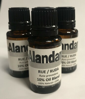 Alandana RUE / RUDA / RUTA ESSENTIAL OIL 10% BLEND GRAPESEED JOJOBA ...