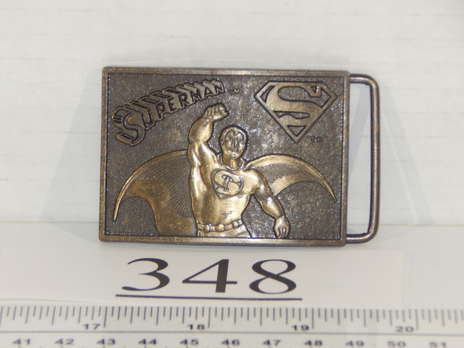 DC Comics Superman Lee Company Belt Buckle Brass 1976… - Gem
