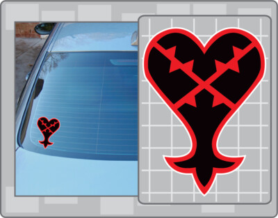 HEARTLESS LOGO from Kingdom Hearts Vinyl Decal Car Laptop Sticker | eBay