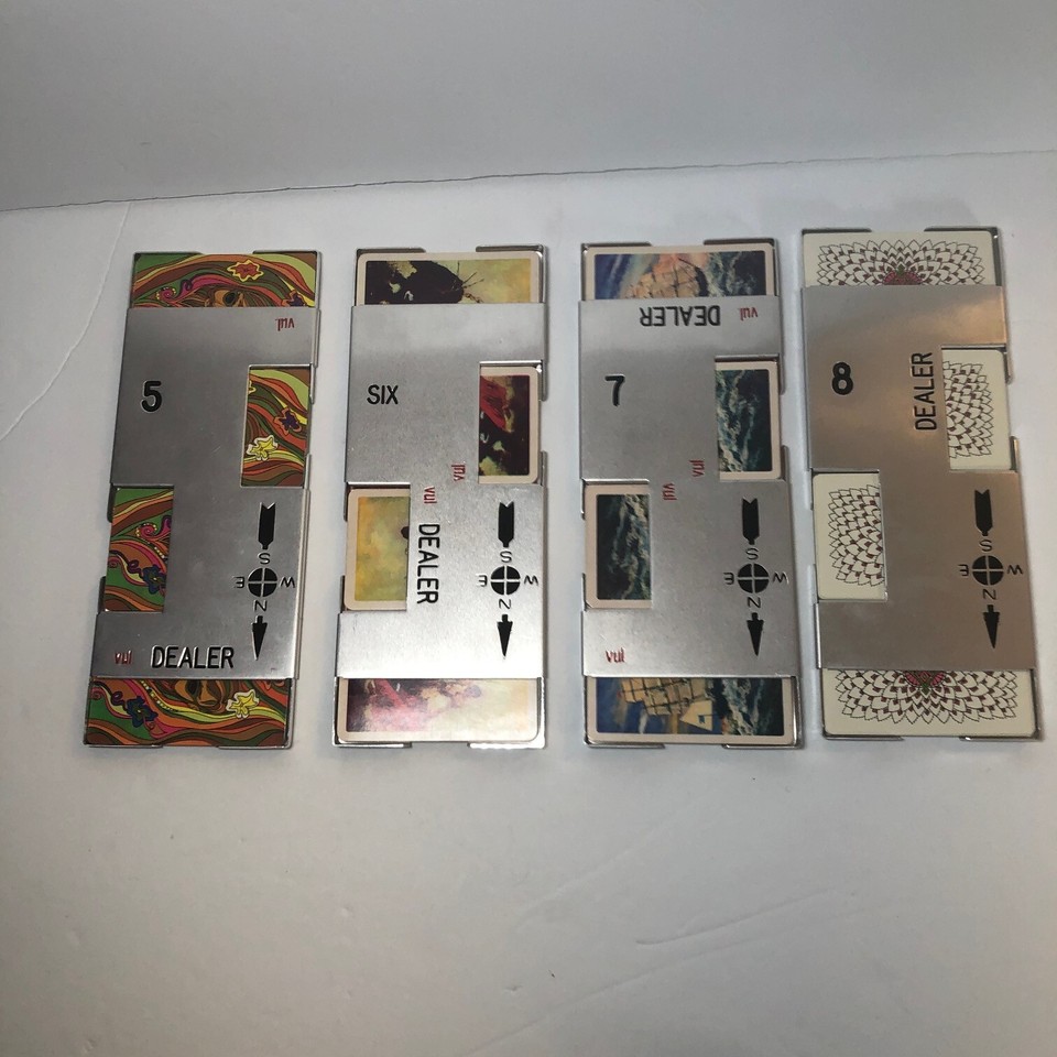 Set Of J-R Aluminum Duplicate Bridge Boards And Cards 1 Thru 16 | eBay