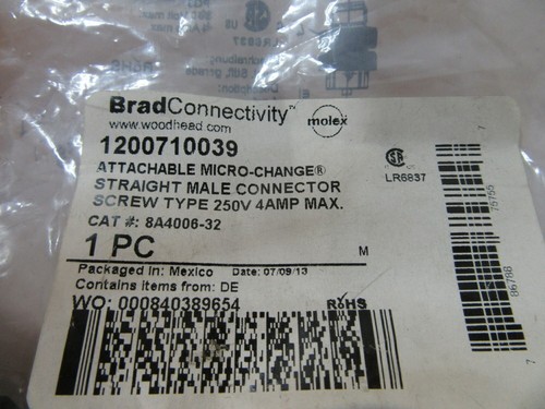 Brad Harrison 8A4006-32 Attachable Micro Change Connector 8A400632 | eBay