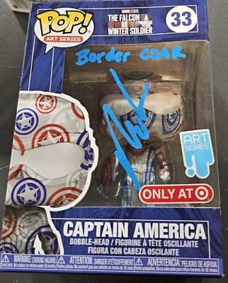 TOM HOMAN BORDER CZAR Autograph CAPTAIN AMERICA 33 FUNKO With JSA COA ...