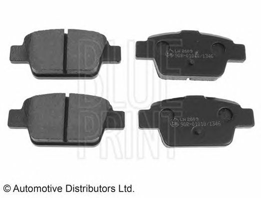 ADL Blueprint REAR AXLE BRAKE PADS for ALFA ROMEO MITO 1.4 Bifuel 2009 ...