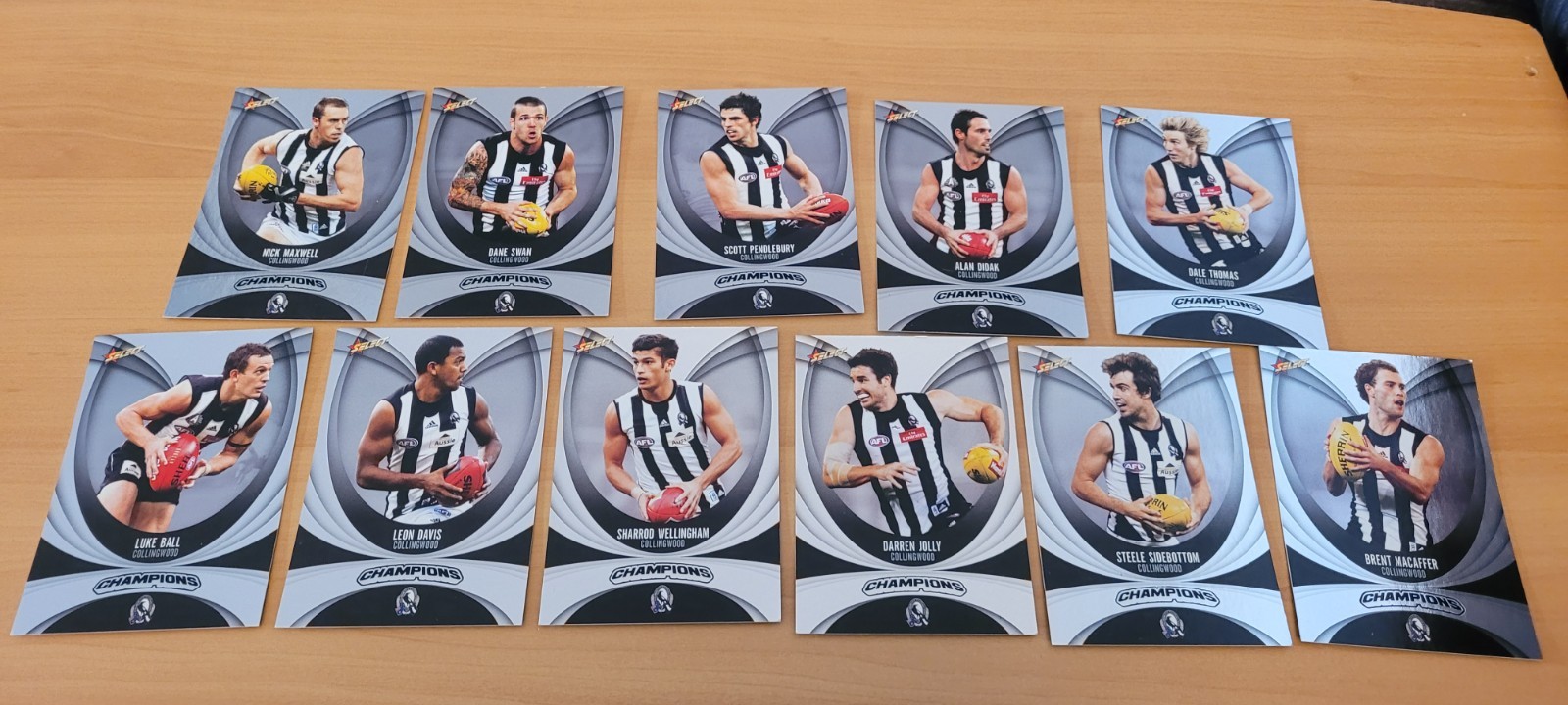 2011 SELECT AFL CHAMPIONS - COLLINGWOOD SILVER PARALLEL TEAM SET | eBay ...
