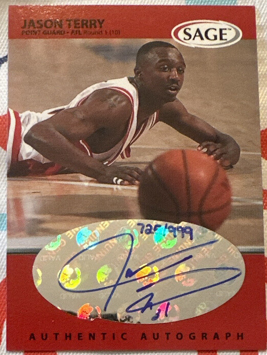 Jason Terry Arizona Basketball Press Pass Rookie Autograph Card Auto ...