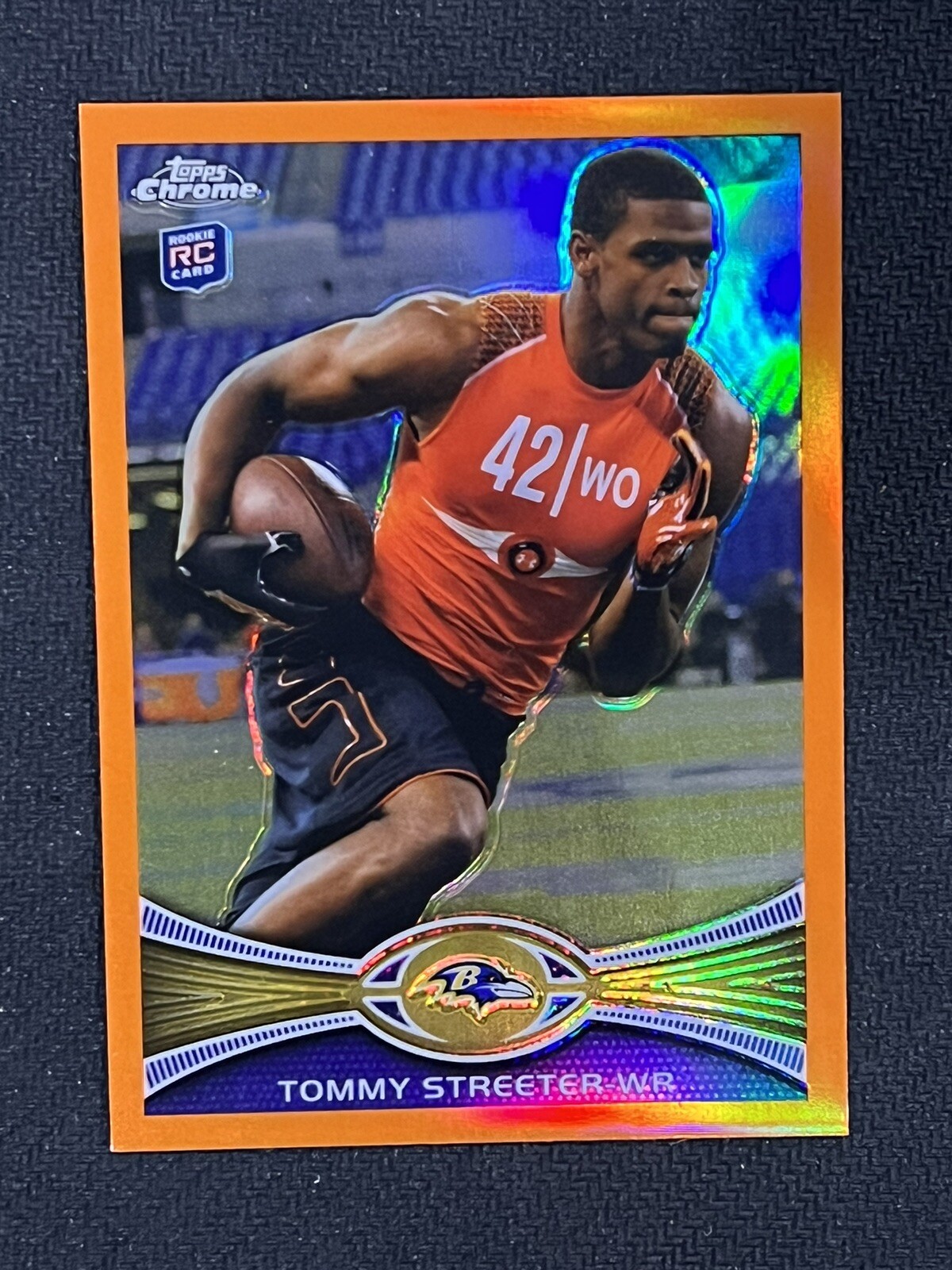 2012 Topps Chrome Orange Refractors Ravens #81 Tommy Streeter | eBay