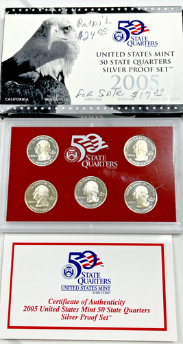 2005 US Mint "50 State Quarters" Silver Proof Set w/OGP & COA | eBay