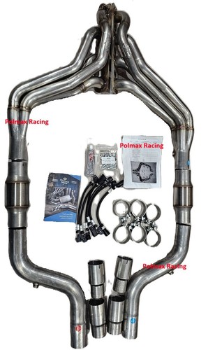 Stainless Power 1-7/8'' headers catted mid-pipes for 2011-23 Challenger ...