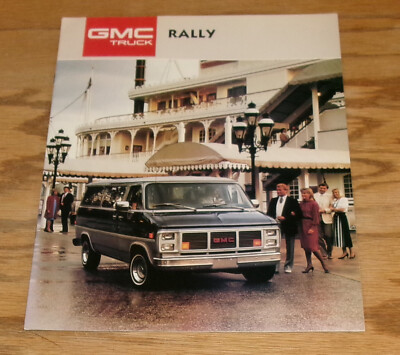 Original 1987 GMC Rally Van Sales Brochure 87 Custom STX | eBay