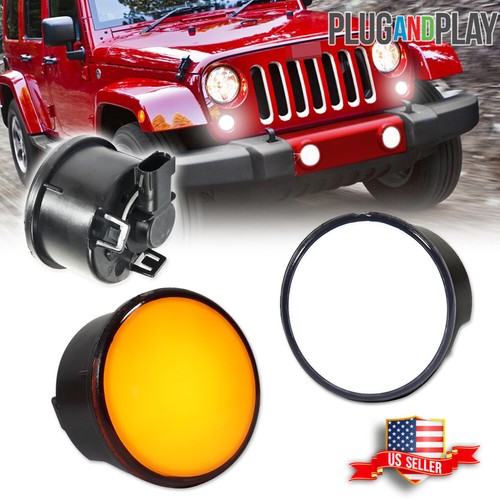 Smoke Switchback LED Front Turn Signal Lights DRL For 2007-2017 Jeep ...