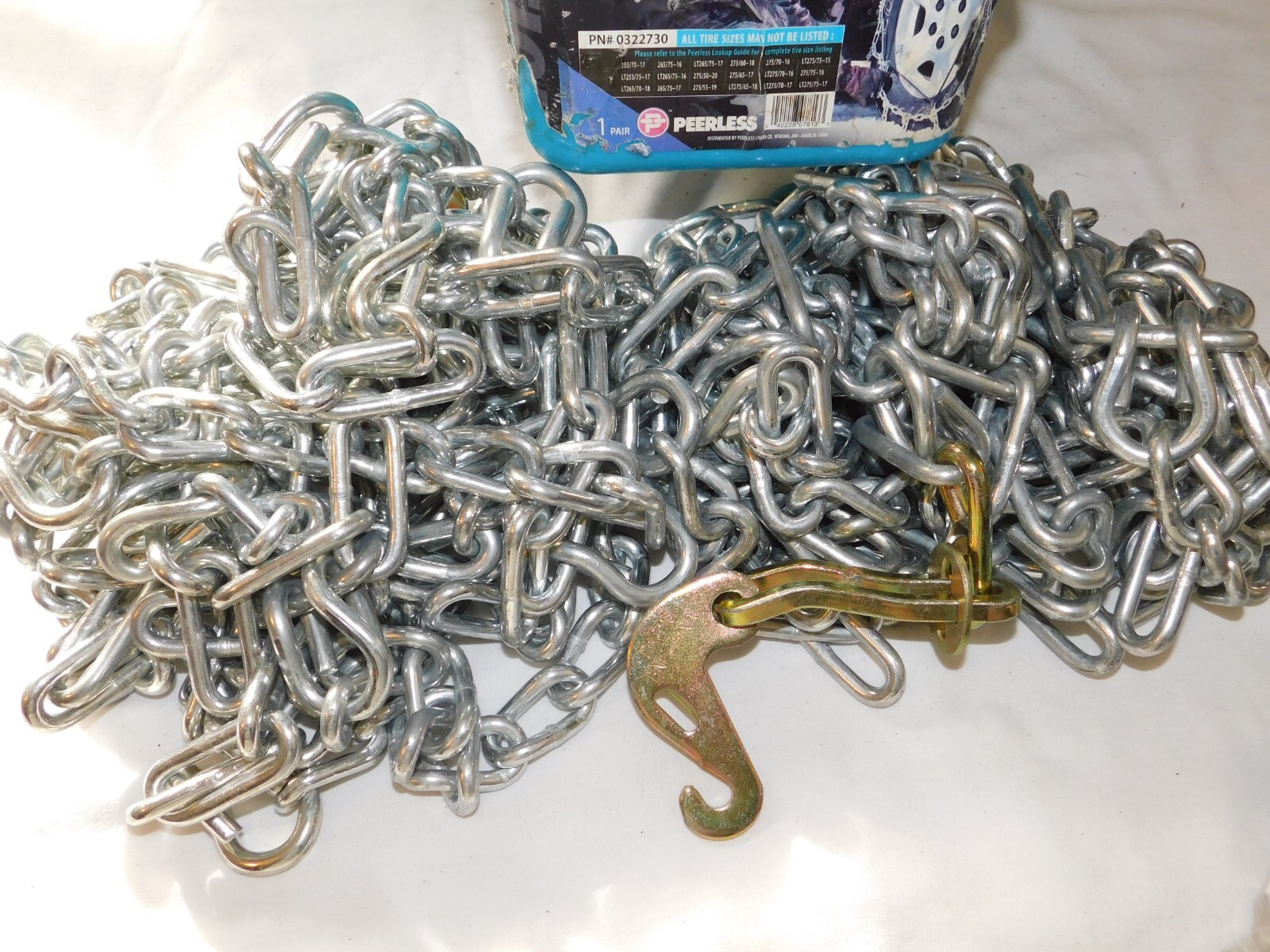 Peerless Tuck Chains 0322730 Tire Snow Chain Plus Nylon Case for sale ...