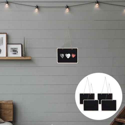 Set of 4 Mini Chalkboards Message Board Hanging Hanging Chalkboard | eBay