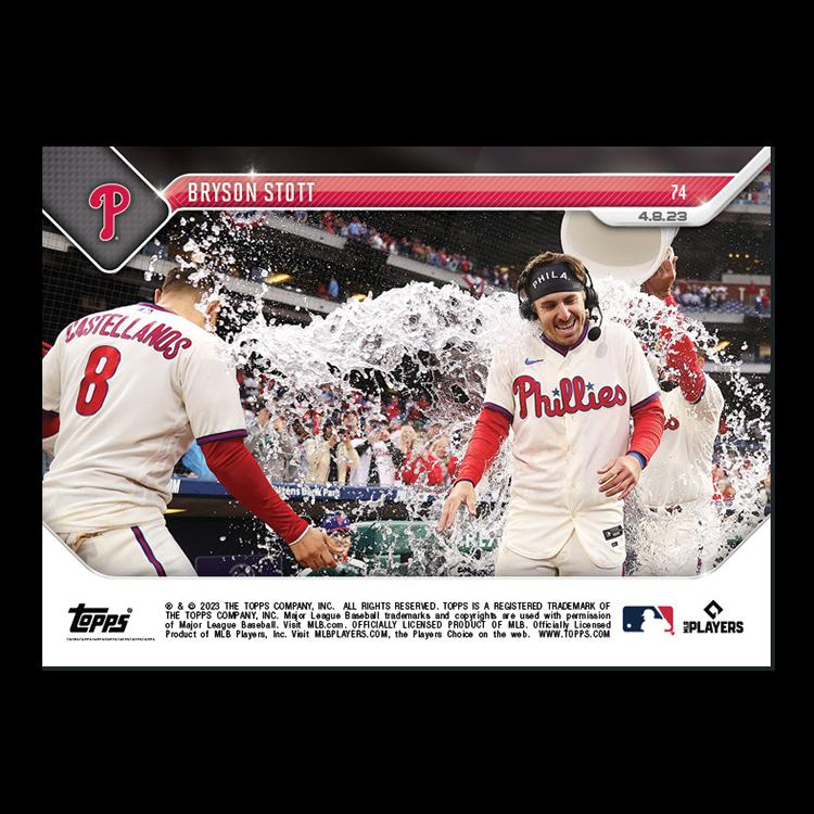 Bryson Stott - 2023 MLB Topps Now Card 74 - Print Run: 464 Philadelphia ...