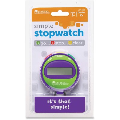 Learning Resources Simple 3 Button Stopwatch, Supports Science Investi | eBay