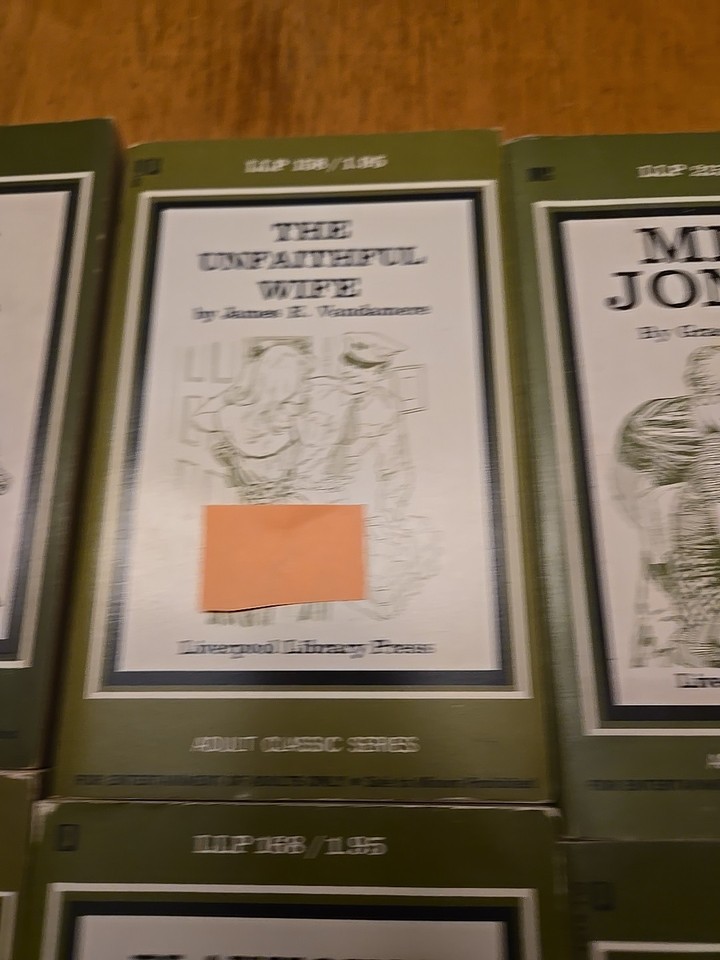 (LOT of 6) Adult Paperbacks 1960's-1970's EROTICA Liverpool Library ...