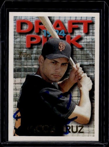 1995 Topps #521 Autographed Jacob Cruz Trading Card | eBay