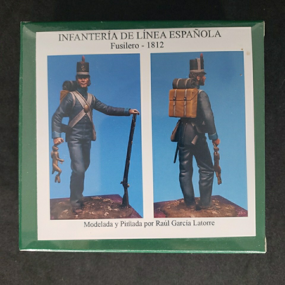 Art Girona 54mm Spanish Line Infantry Fusilero 1812 White Metal Figure ...