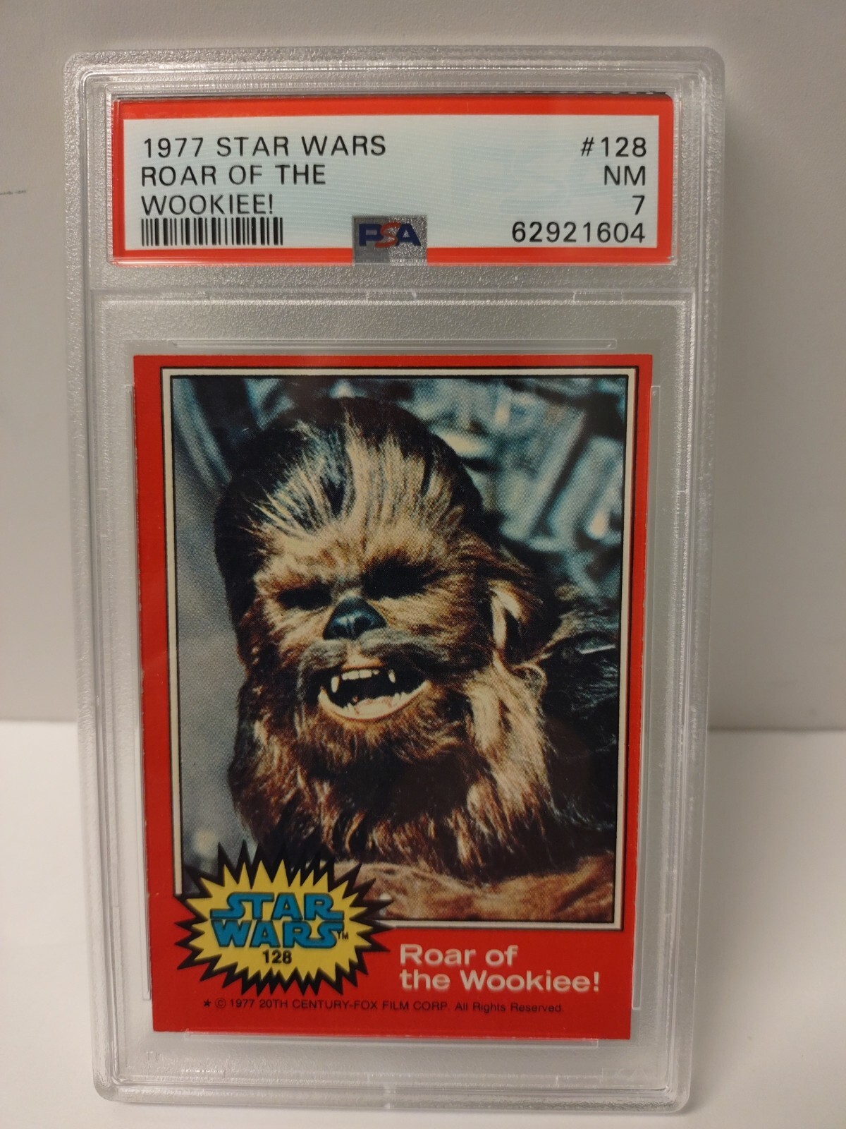 1977 Topps STAR WARS #128 PSA 7 CHEWBACCA "ROAR OF THE WOOKIEE" | eBay