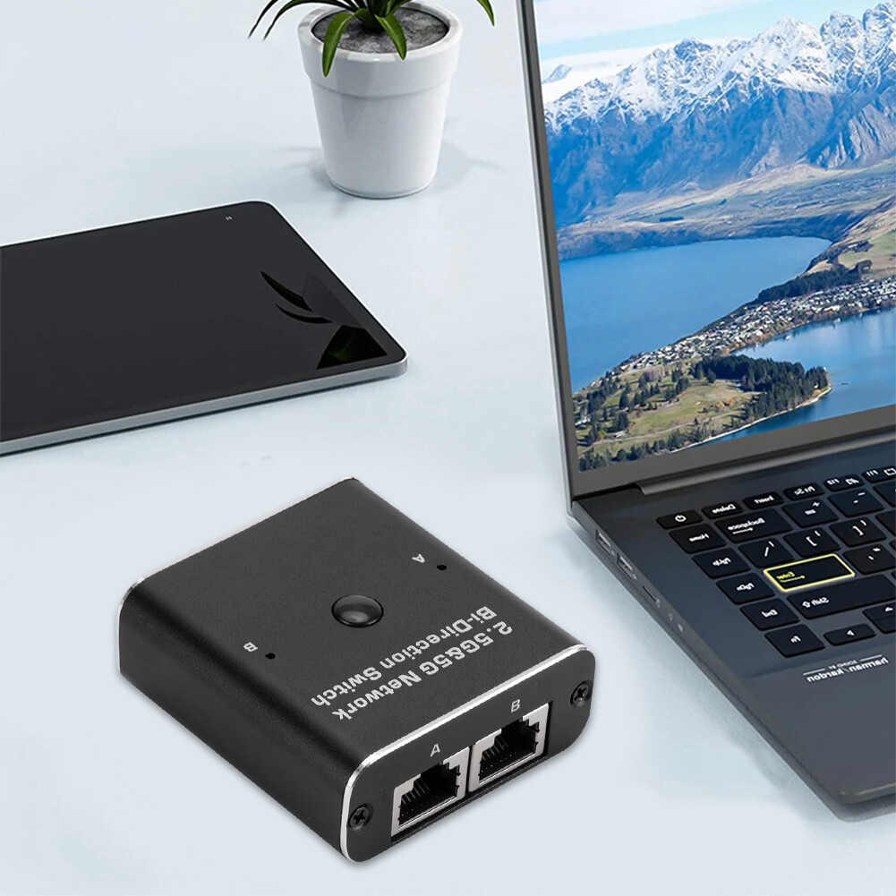 RJ45 Splitter 1 To 2 Out Lan Ethernet Splitter for PC Laptop TV Box ...