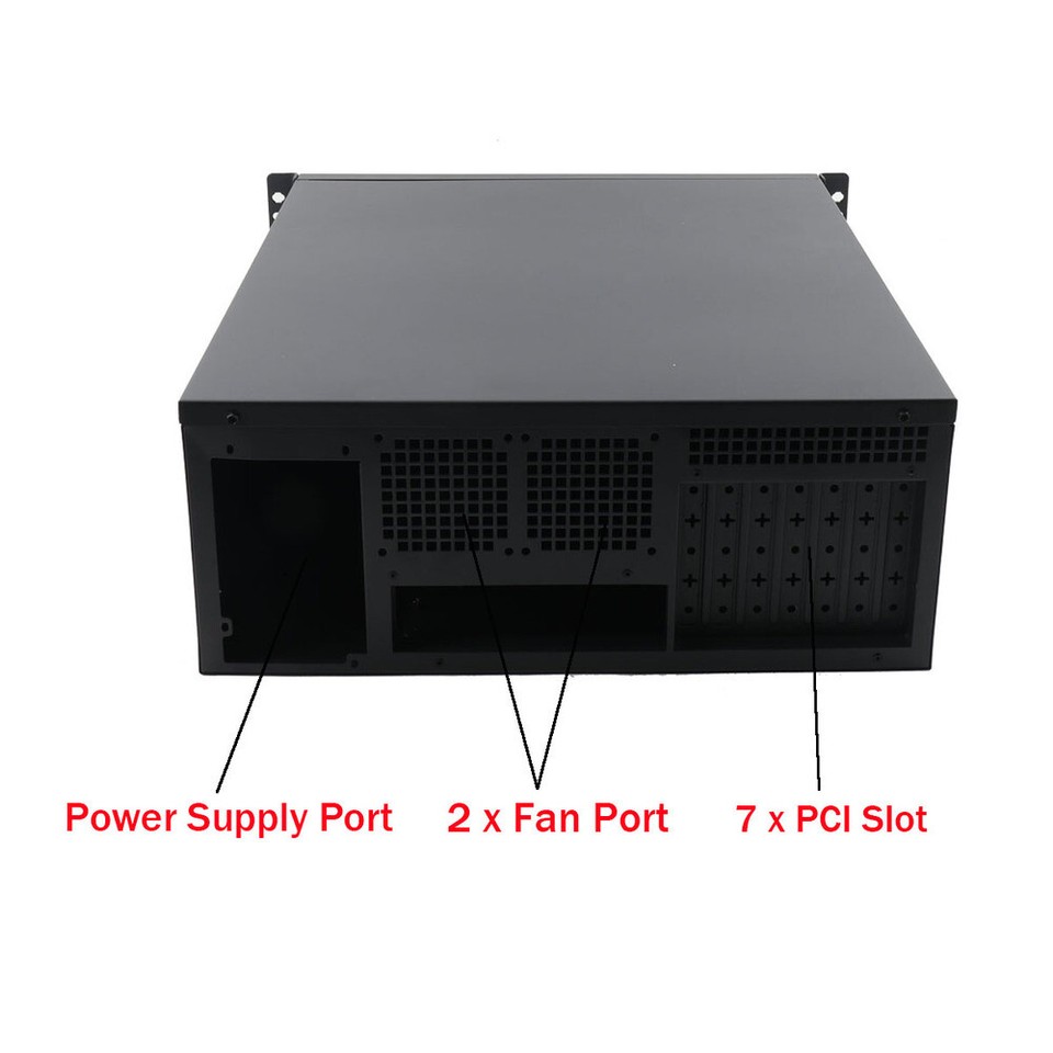 4U Server Computer Chassis Rackmount Case | 7X3.5" HDD Bays 2X5.25 ...
