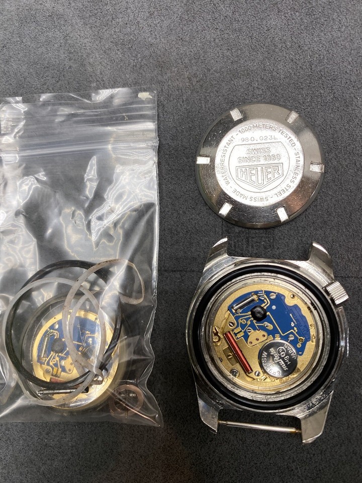 👍 TAG HEUER 980.023 Deep Dive 1000m Black 844 Submarine Dive Watch 1000 ...