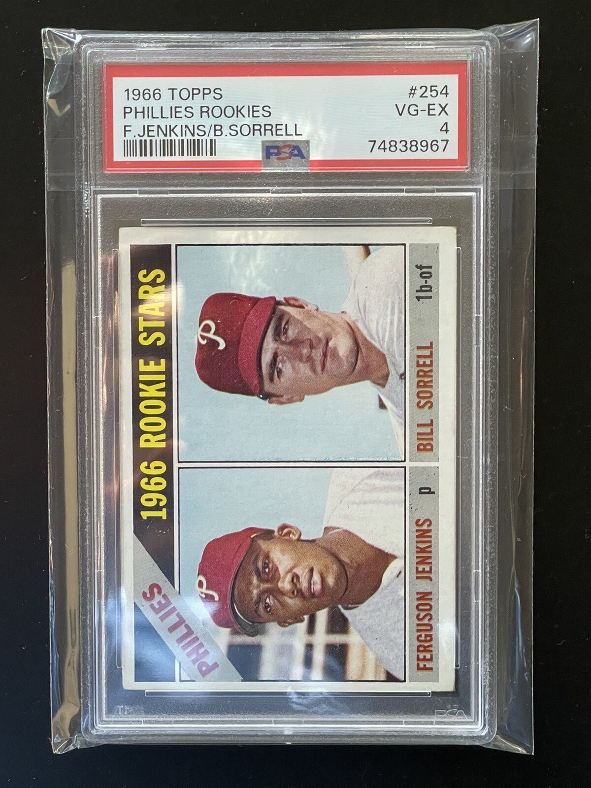 1966 Topps #254 Phillies Rookie Stars PSA 4 Ferguson Jenkins Bill ...