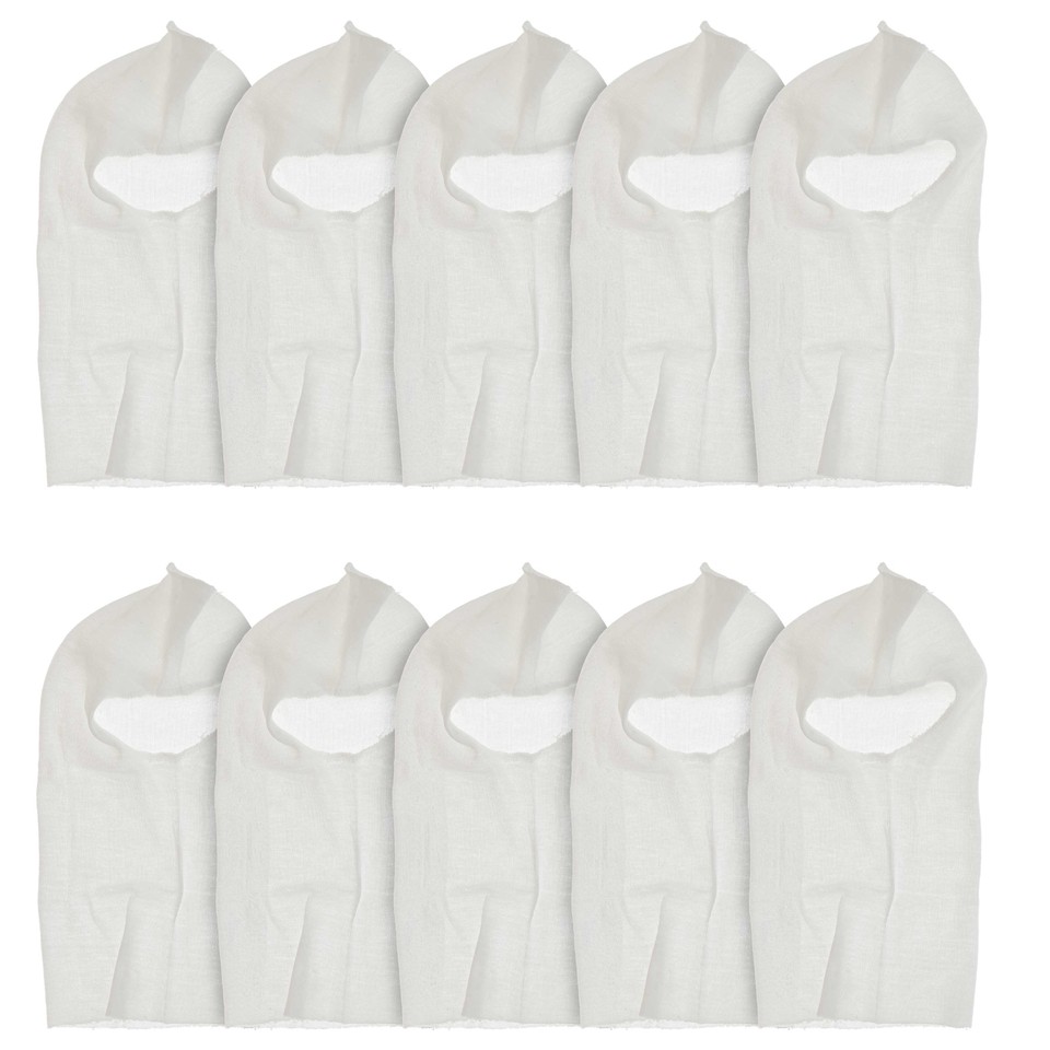 10 Painters Spray Socks, Stretch Cotton Head Hood Mask, Protect Face ...