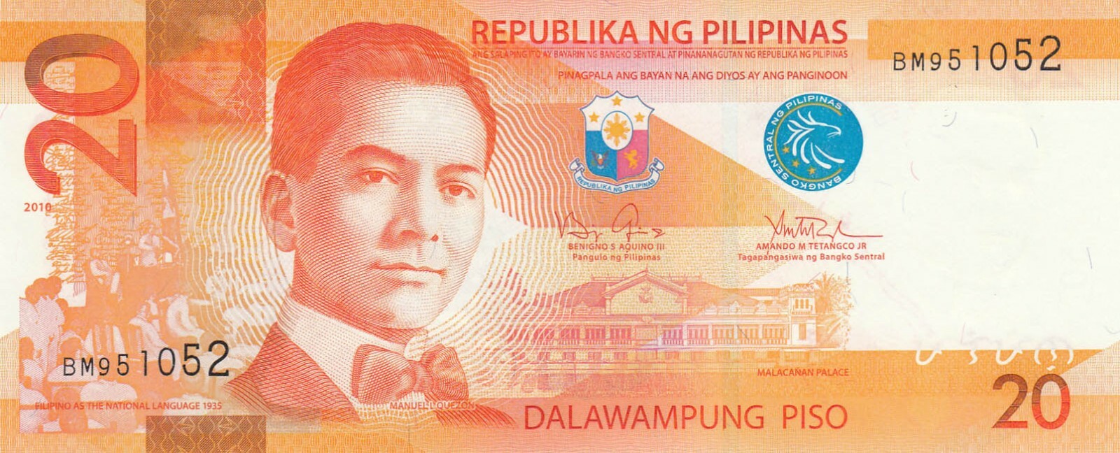 Philippines 20 Piso (2010) - Colorful note with Civit/p206a UNC | eBay
