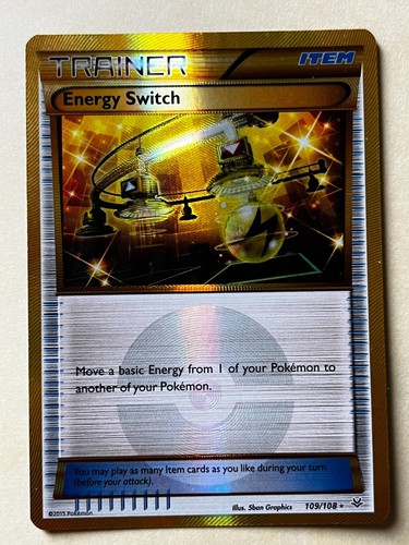Pokemon TCG Energy Switch Roaring Skies 109/108 Holo Secret Rare PLAYED ...