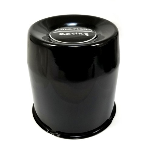 4 American Racing Black Center Caps for 5/6L AX181 Artillery AX198 ...